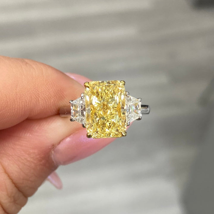 4 Carat Yellow Diamond Engagement Ring – Rare Colors