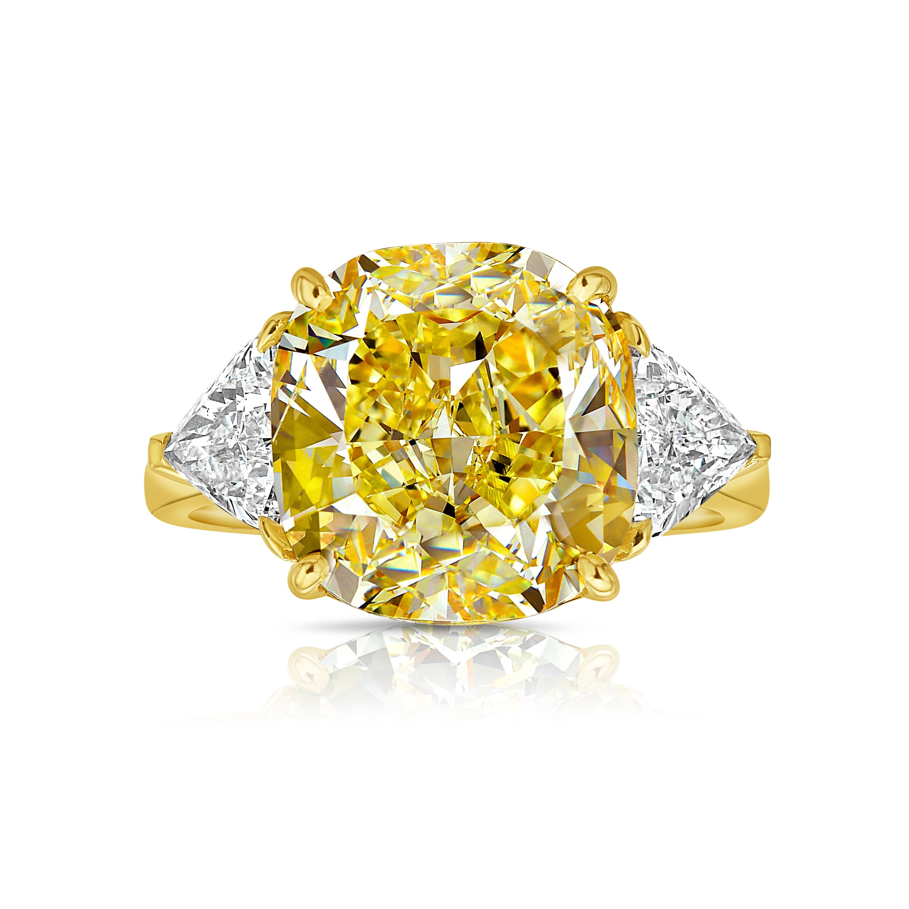 3 Carat Yellow Diamond Engagement Ring – Rare Colors