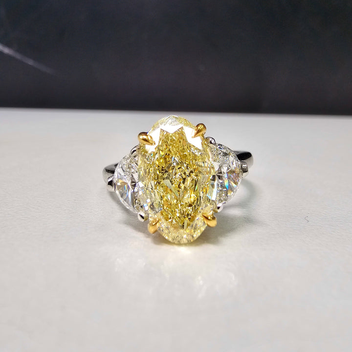 3 Carat Yellow Diamond Engagement Ring – Rare Colors